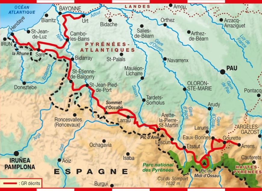 La Traversée des Pyrénées Occidentales GR10/GR8 Pays Basque/Béarn | De Kampeerder